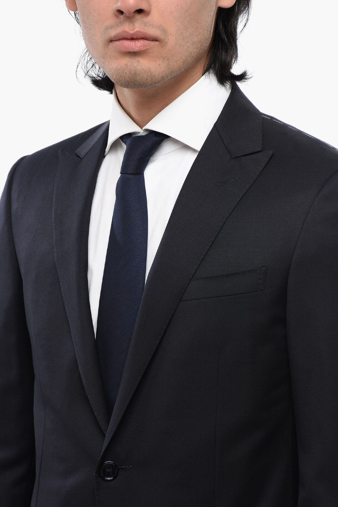 Corneliani 1-Button Jacket Single Vent Peak Lapel men - Glamood Outlet