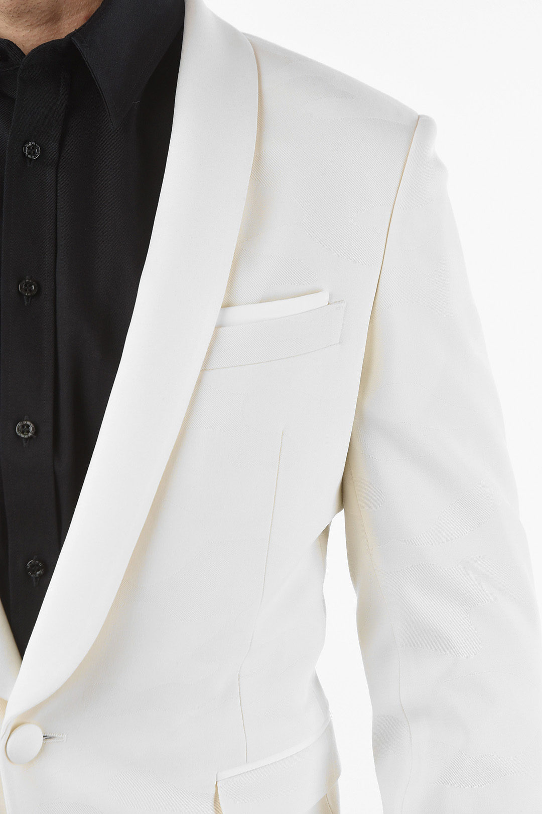 Neil Barrett 1-Button TUXEDO Blazer in tone-on-ton Camou Motif with ...