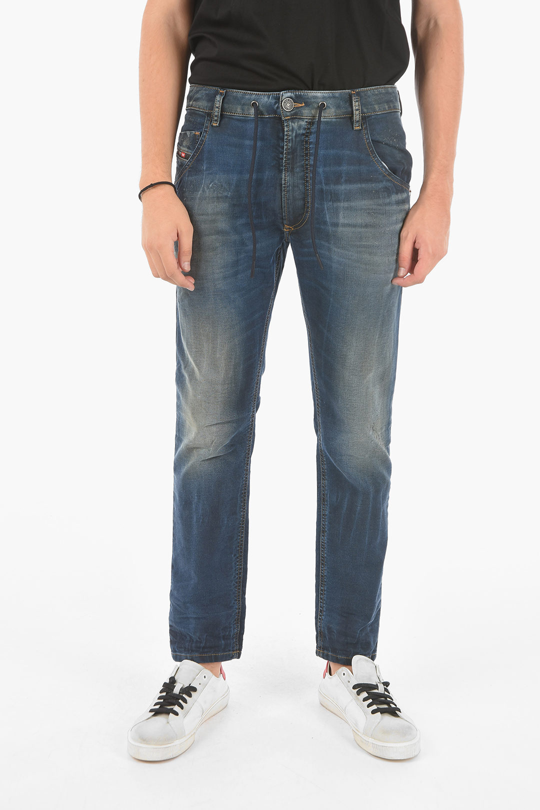 Diesel 17cm tapered fit KROOLEY JOGG Jogg Jeans L.32 men - Glamood Outlet