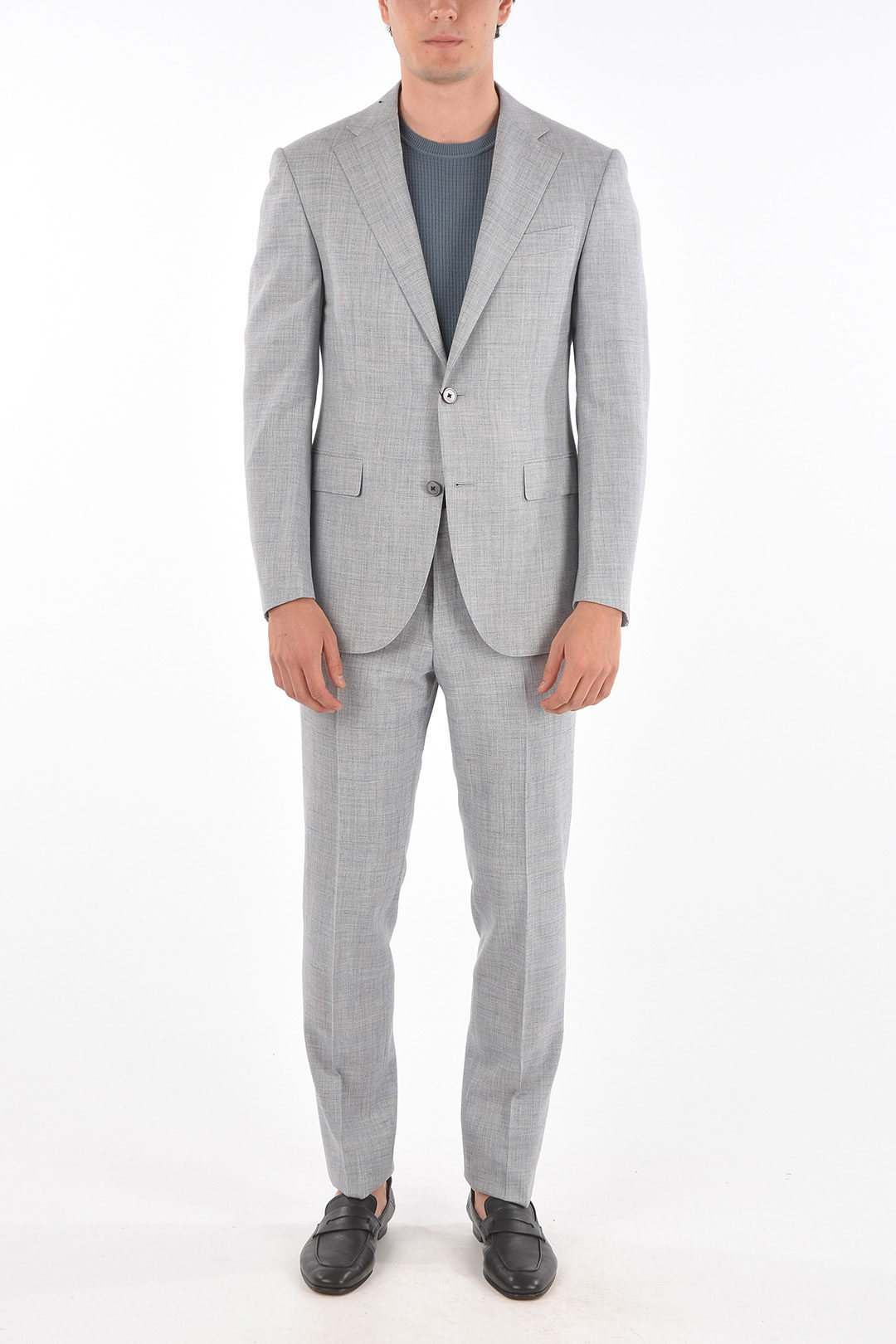 Corneliani 2 Button Half-lined Suit with Flap Pockets men - Glamood Outlet