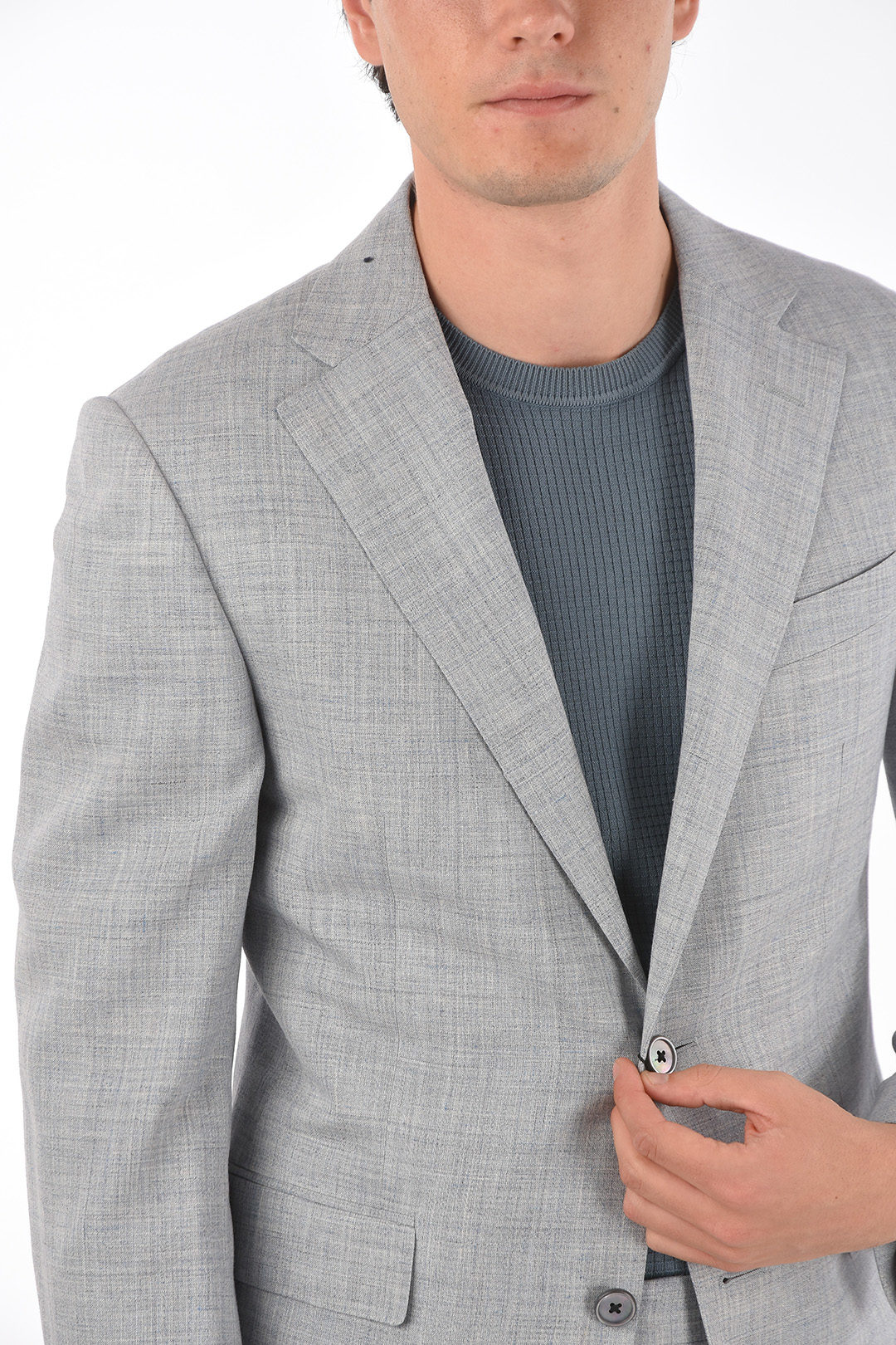 Corneliani 2 Button Half-lined Suit with Flap Pockets men - Glamood Outlet