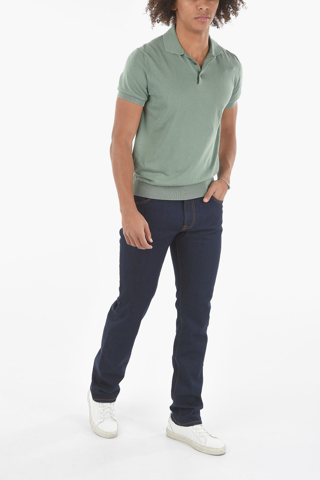 Corneliani 3 Button COMPACT Cotton Polo men - Glamood Outlet