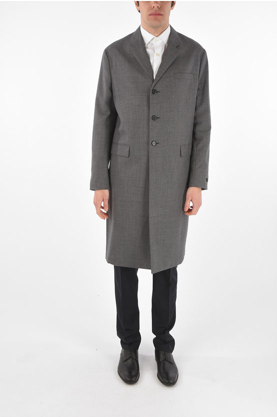 Prada 3 Button Unlined Wool Coat men - Glamood Outlet
