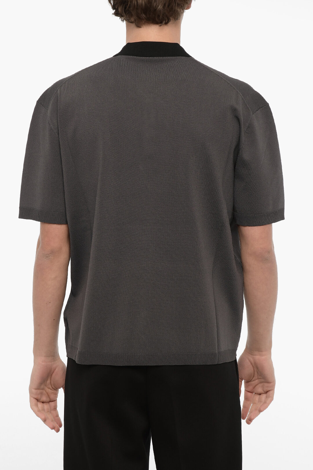 Neil Barrett 3-Buttons Polo Shirt with Ribbed Edges men - Glamood Outlet