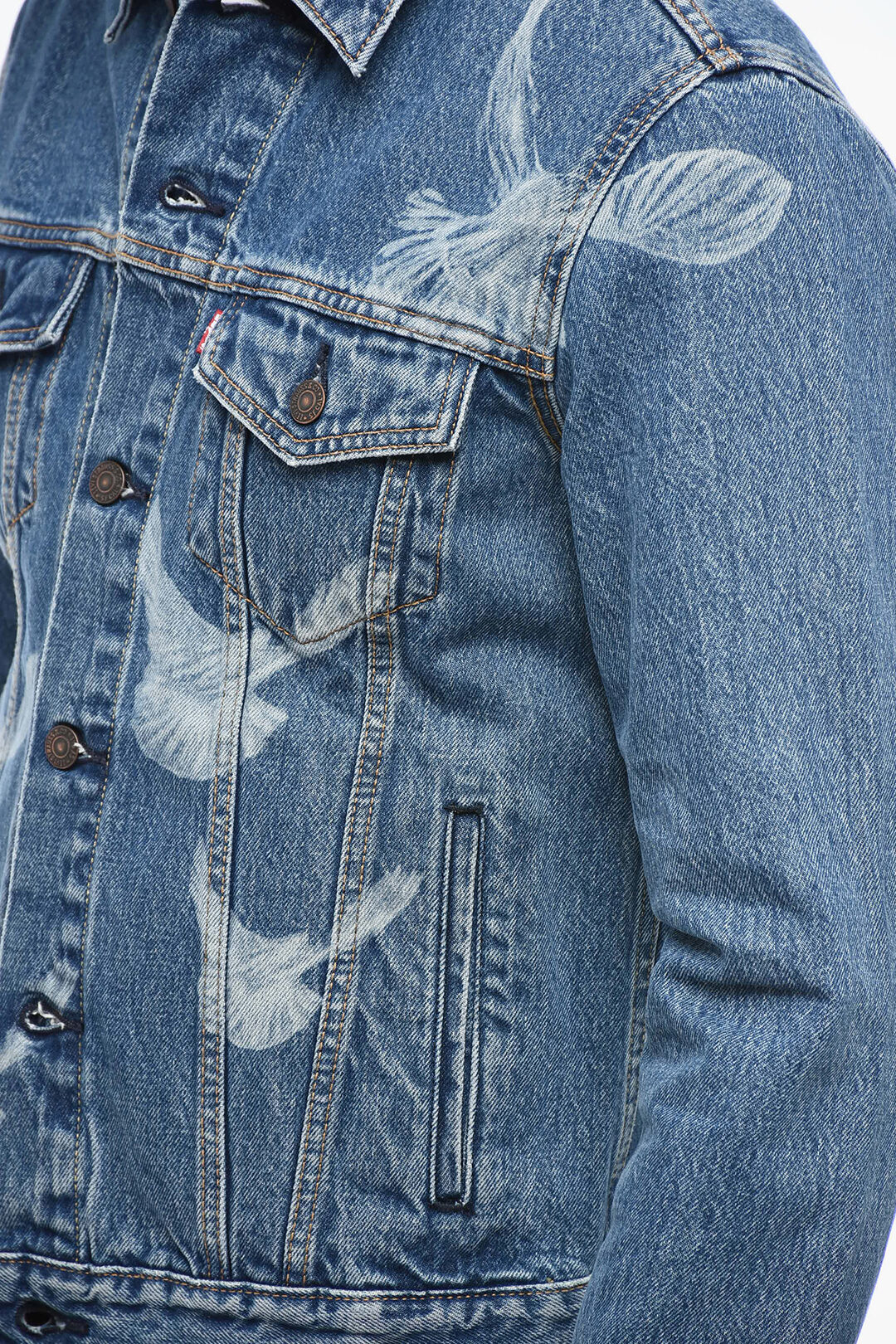 Levi's 3.PARADISE Trucker Denim Jacket with Dove Pattern men - Glamood ...
