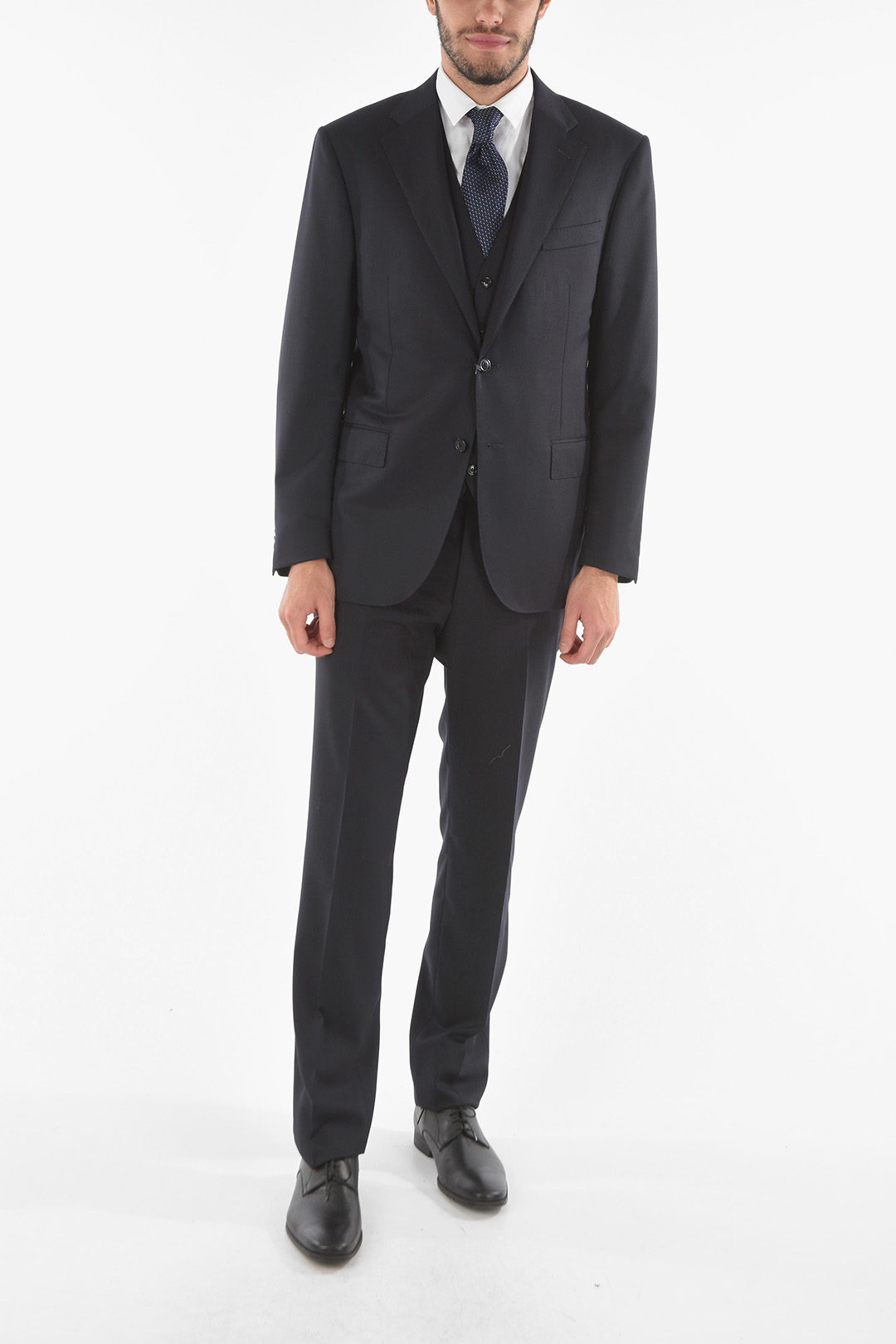 Corneliani 3-Piece LEADER Flap Pocket Suit men - Glamood Outlet