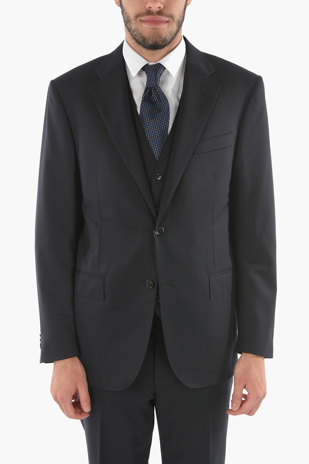 Corneliani 3-Piece LEADER Flap Pocket Suit men - Glamood Outlet