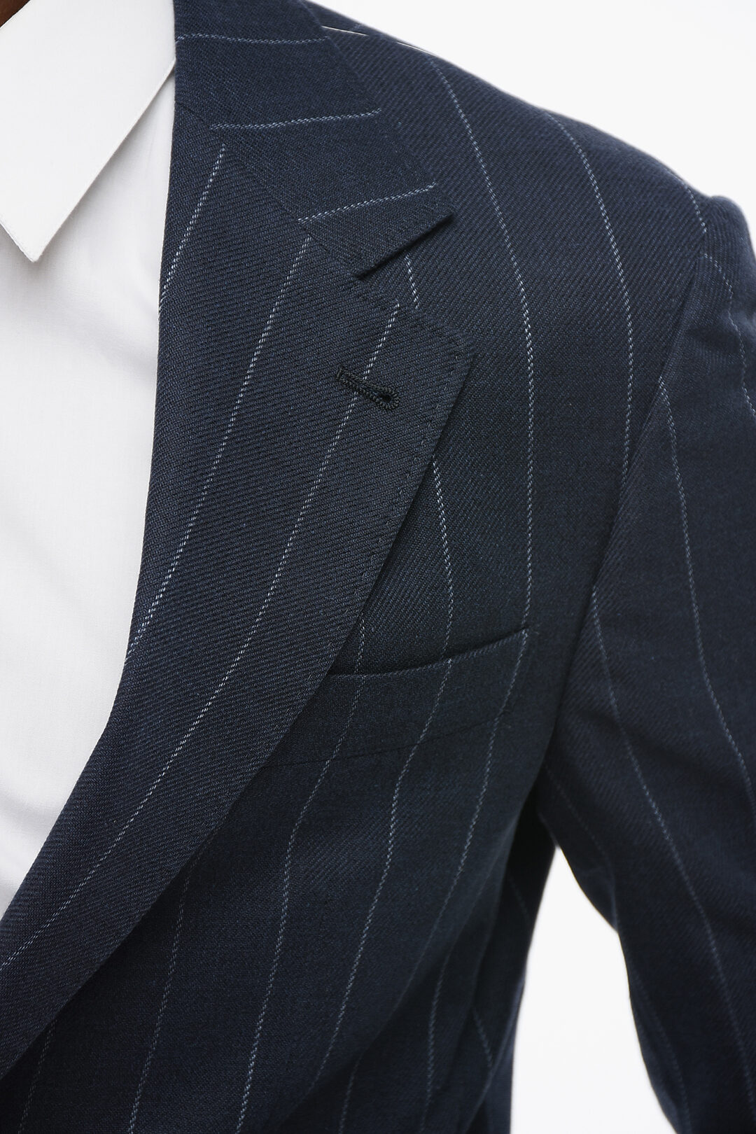 Brunello Cucinelli 3-Pocket Cotton-Blend Suit with Pinstripe Pattern ...
