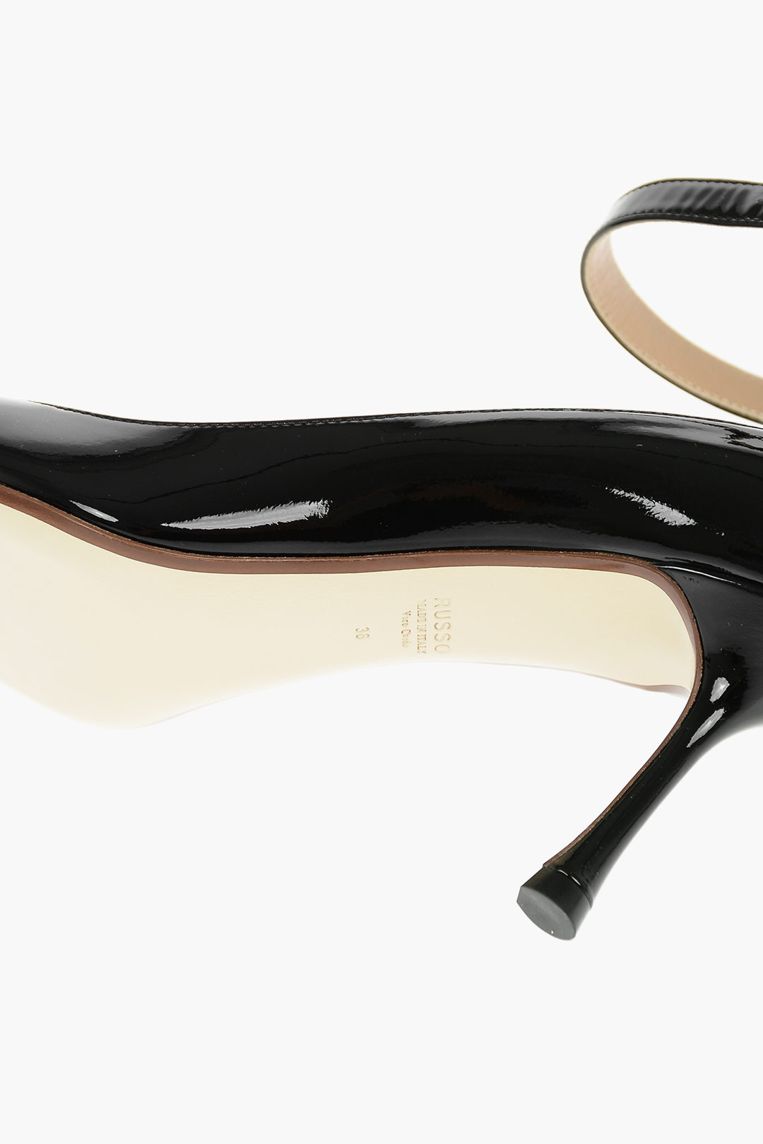 Francesco Russo 8 cm Heel Patent Leather Shoes With Ankle Strap women ...