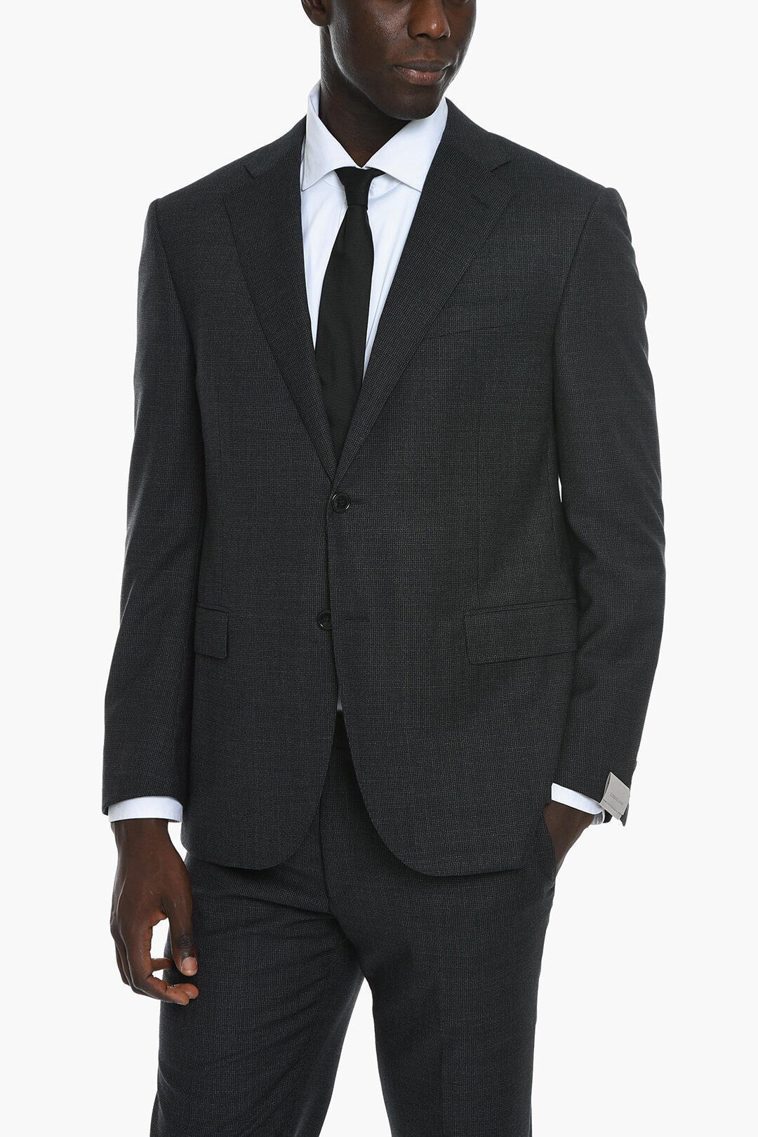 Corneliani Abito Monopetto ACADEMY in Lana Vergine con Revers Classico ...