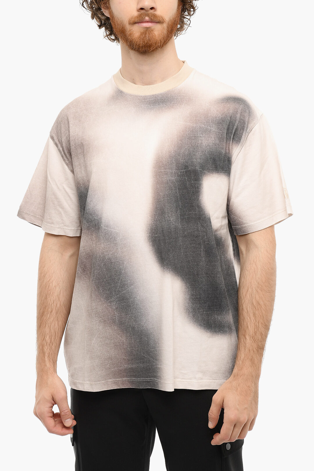 Neil Barrett Acid Wash Effect Easy Fit Crew-Neck T-shirt men - Glamood ...