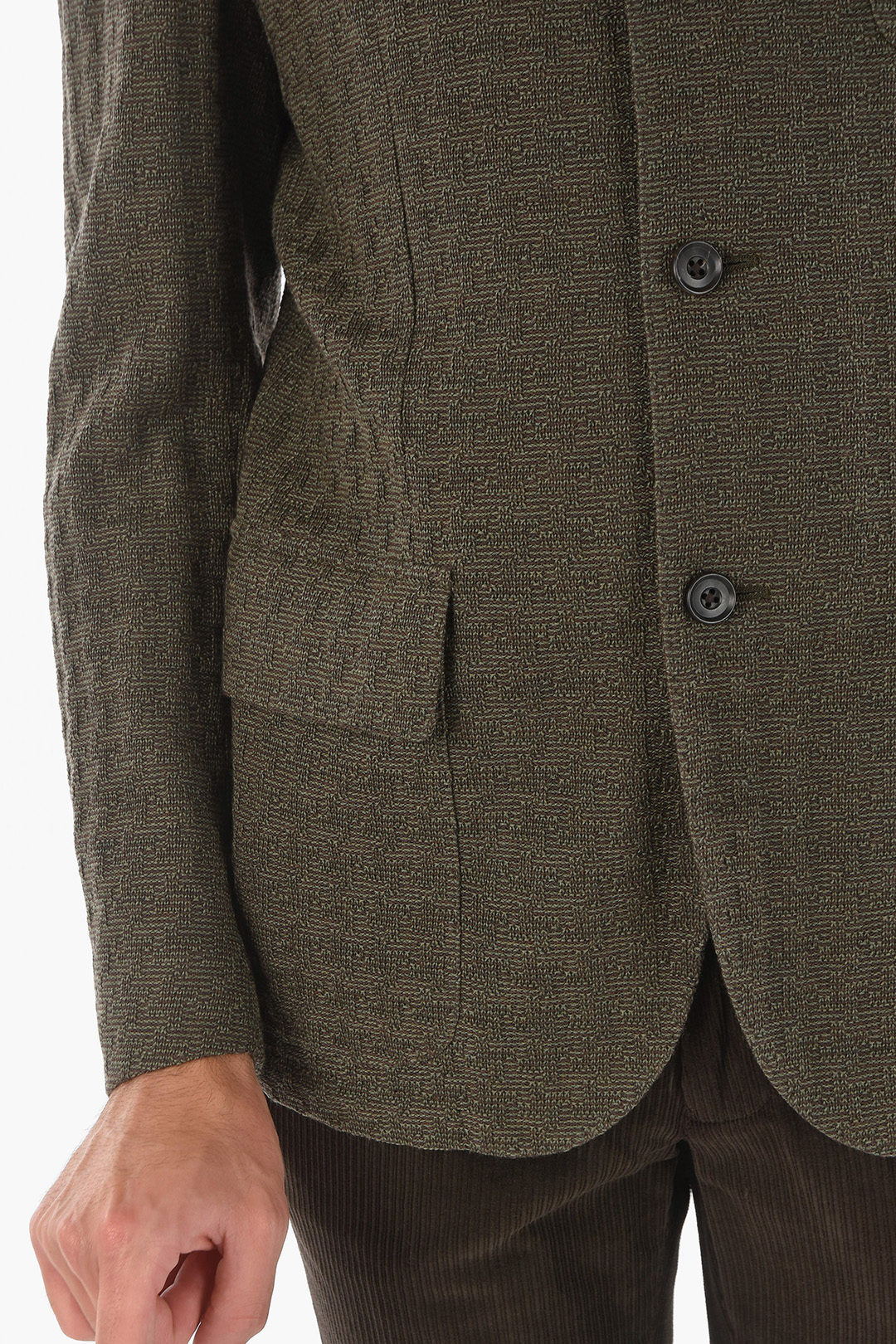 Corneliani ADAPTIVE PROJECT Blazer Monopetto in Lana tech con Motivo ...