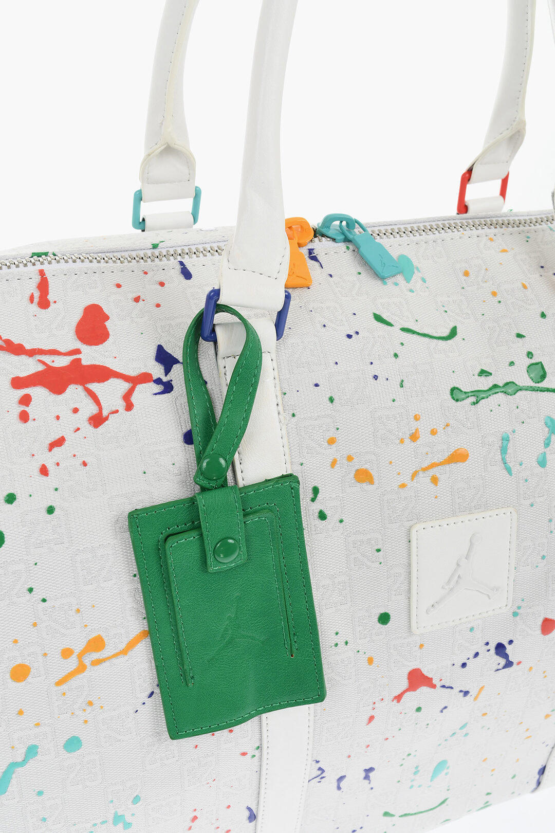 Nike AIR JORDAN Painting Effect Duffle Bag with All-Over Monogram ...