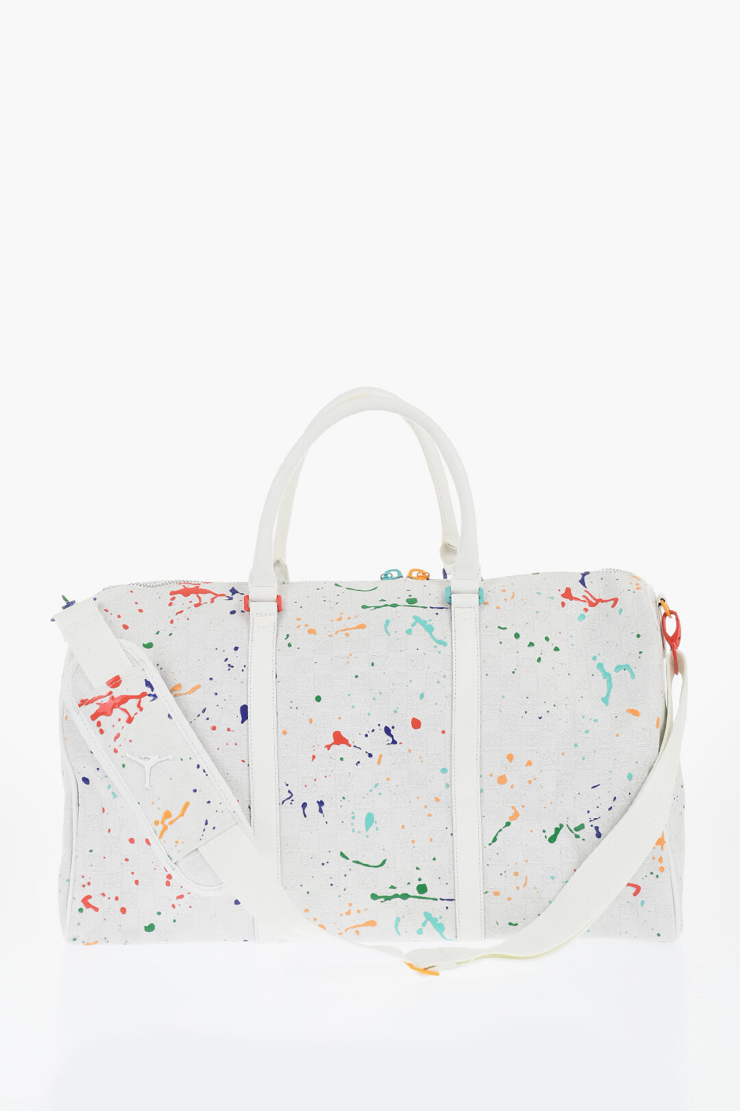 Nike AIR JORDAN Painting Effect Duffle Bag with All-Over Monogram ...