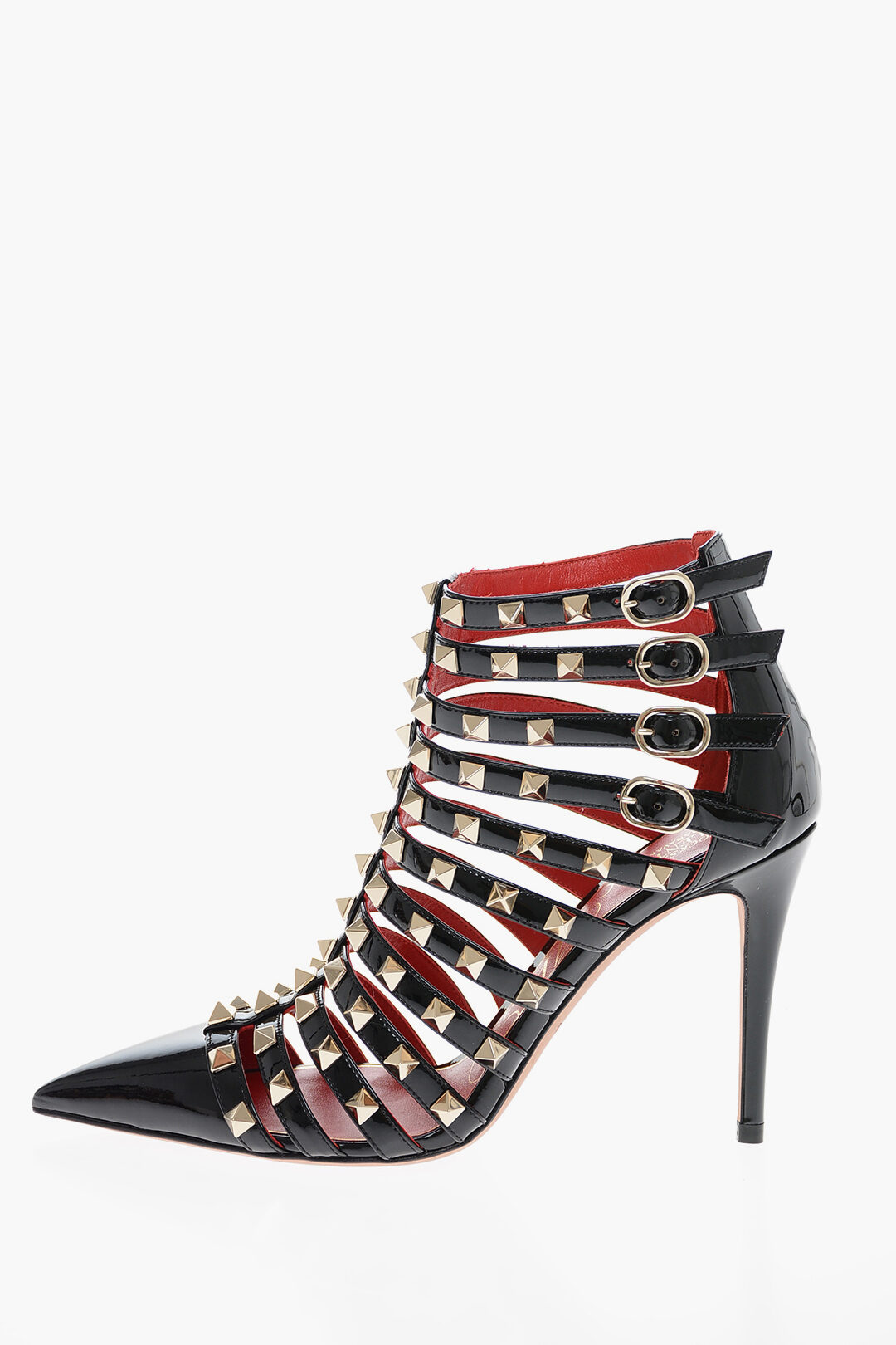 Valentino ALCOVE Studded Patent Leather Gladiator Pumps 10cm women ...