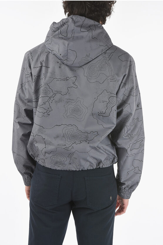 Reese Cooper All Over Printed TRAIL MAP Jacket with Hood men - Glamood ...