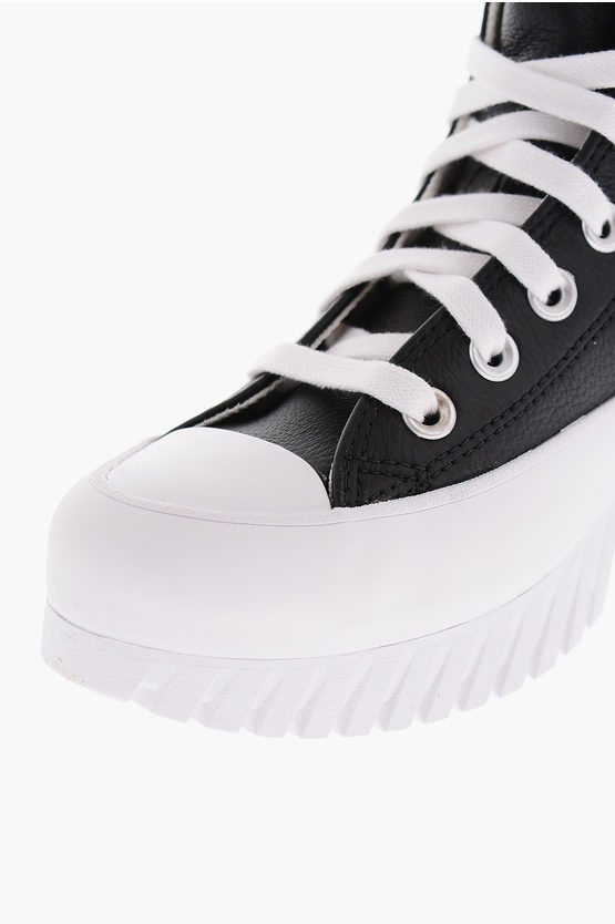 Converse ALL STAR CHUCK TAYLOR Statement Sole Leather High Top Sneakers ...