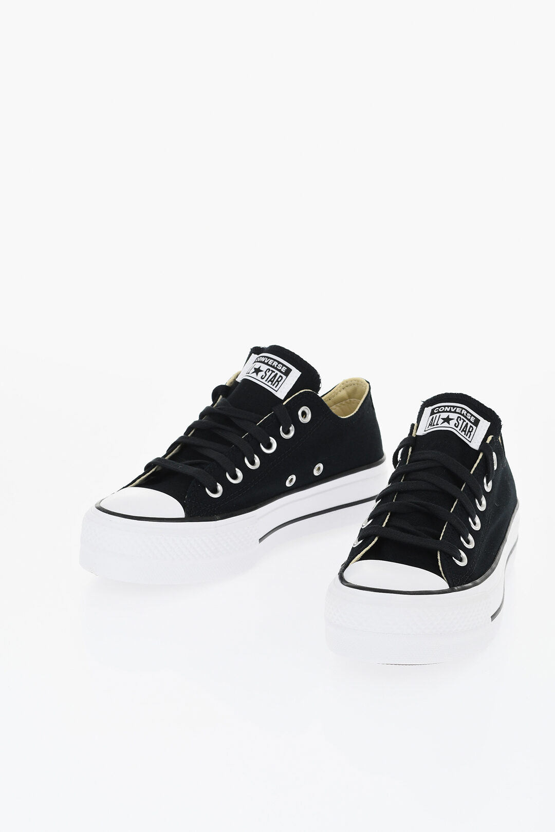 Converse ALL STAR Textile Low Sneakers CTAS LIFT with 3cm Sole women ...