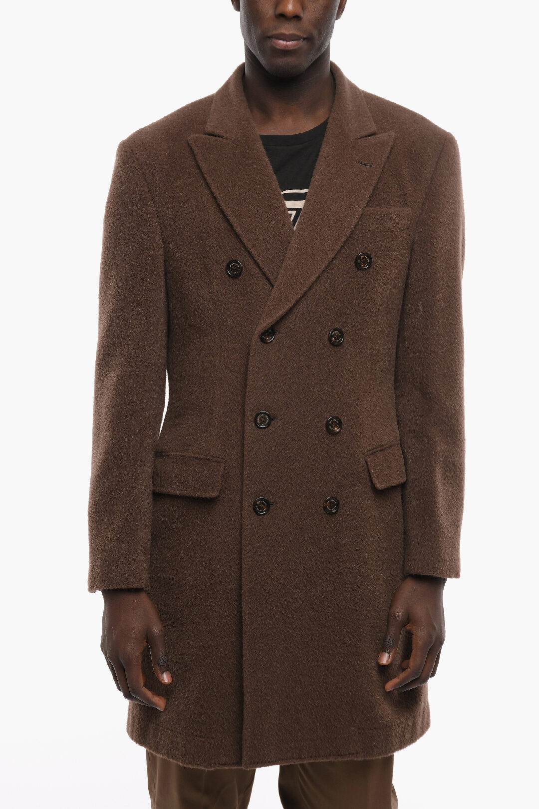 Brunello Cucinelli Alpaca Wool Double-breasted Coat men - Glamood Outlet