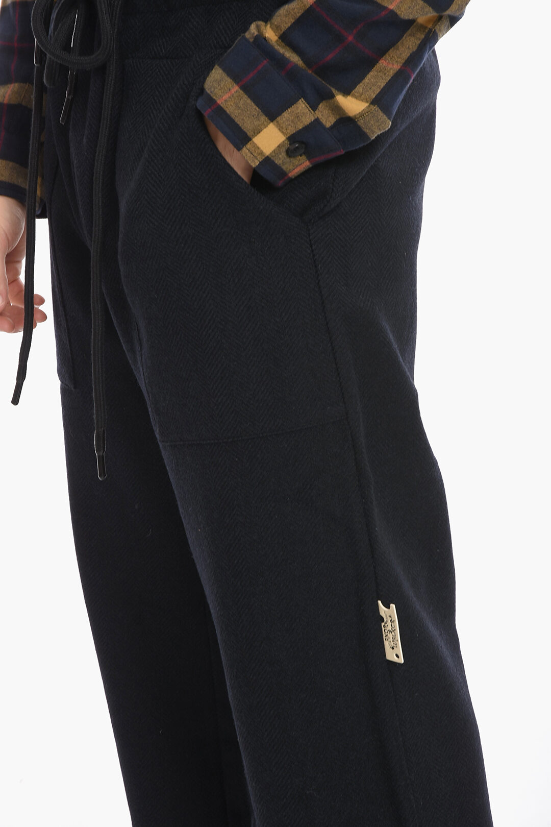 Off-White ANDRE WALKER X OFF-WHITE Herringbone Wool Sweatpants with ...