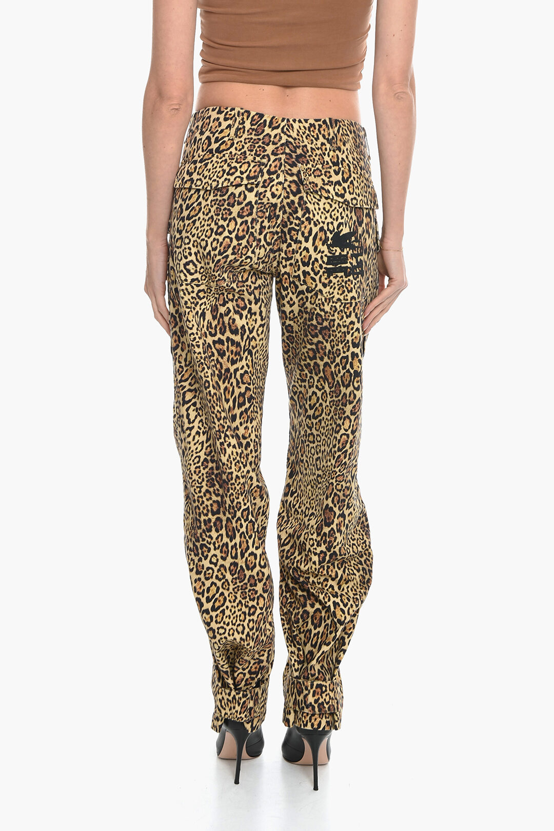 Etro Animal Patterned Cotton Cargo Pants women - Glamood Outlet