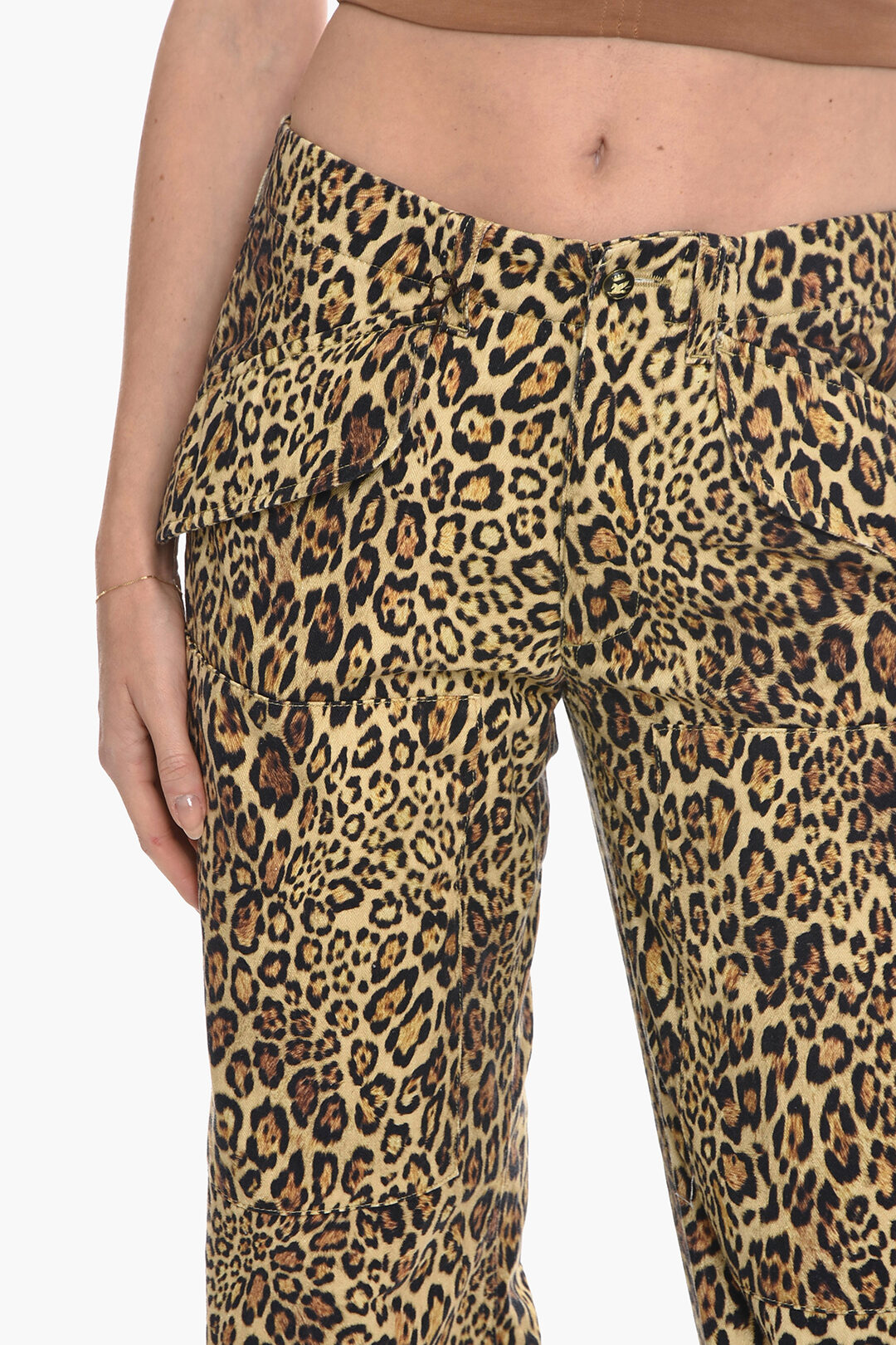 Etro Animal Patterned Cotton Cargo Pants women - Glamood Outlet