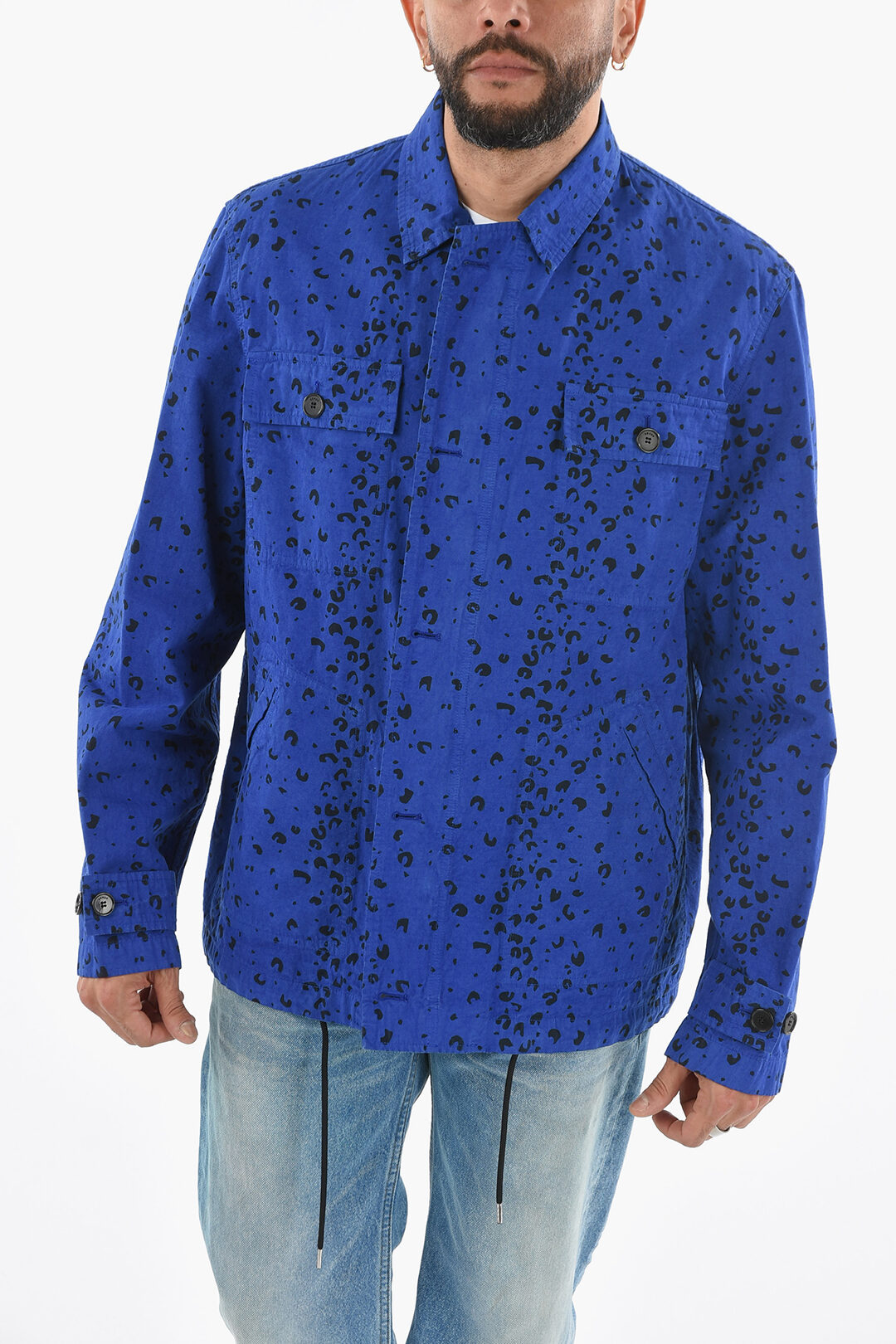 Kenzo Animal Patterned Utility Overshirt men - Glamood Outlet