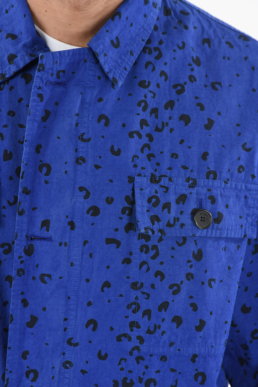 Kenzo Animal Patterned Utility Overshirt men - Glamood Outlet