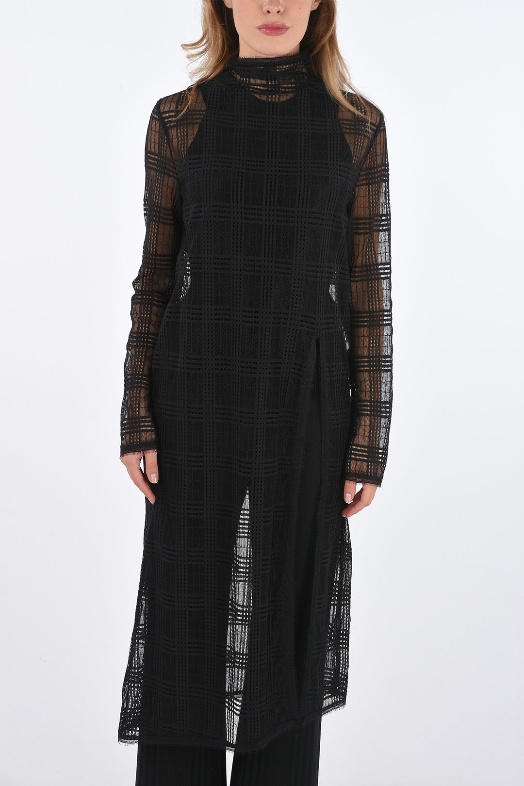 Moon Choi asymmetric sheer maxi top women - Glamood Outlet