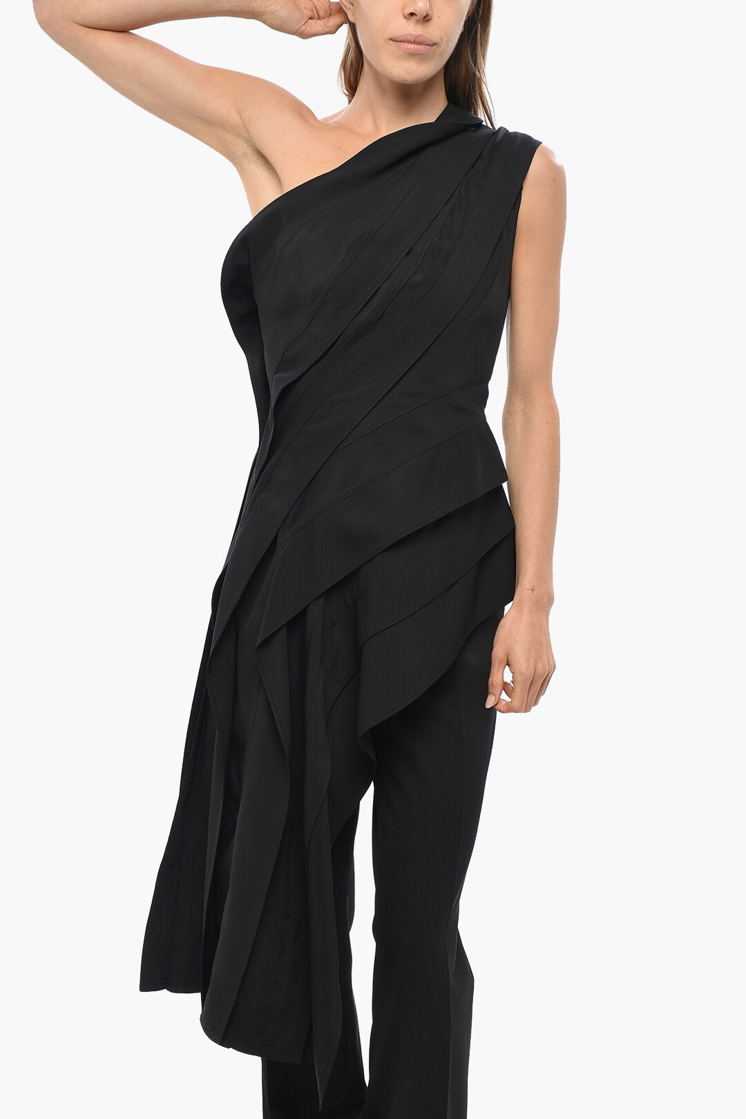Bottega Veneta Asymmetric Top with One-Shoulder Design women - Glamood ...