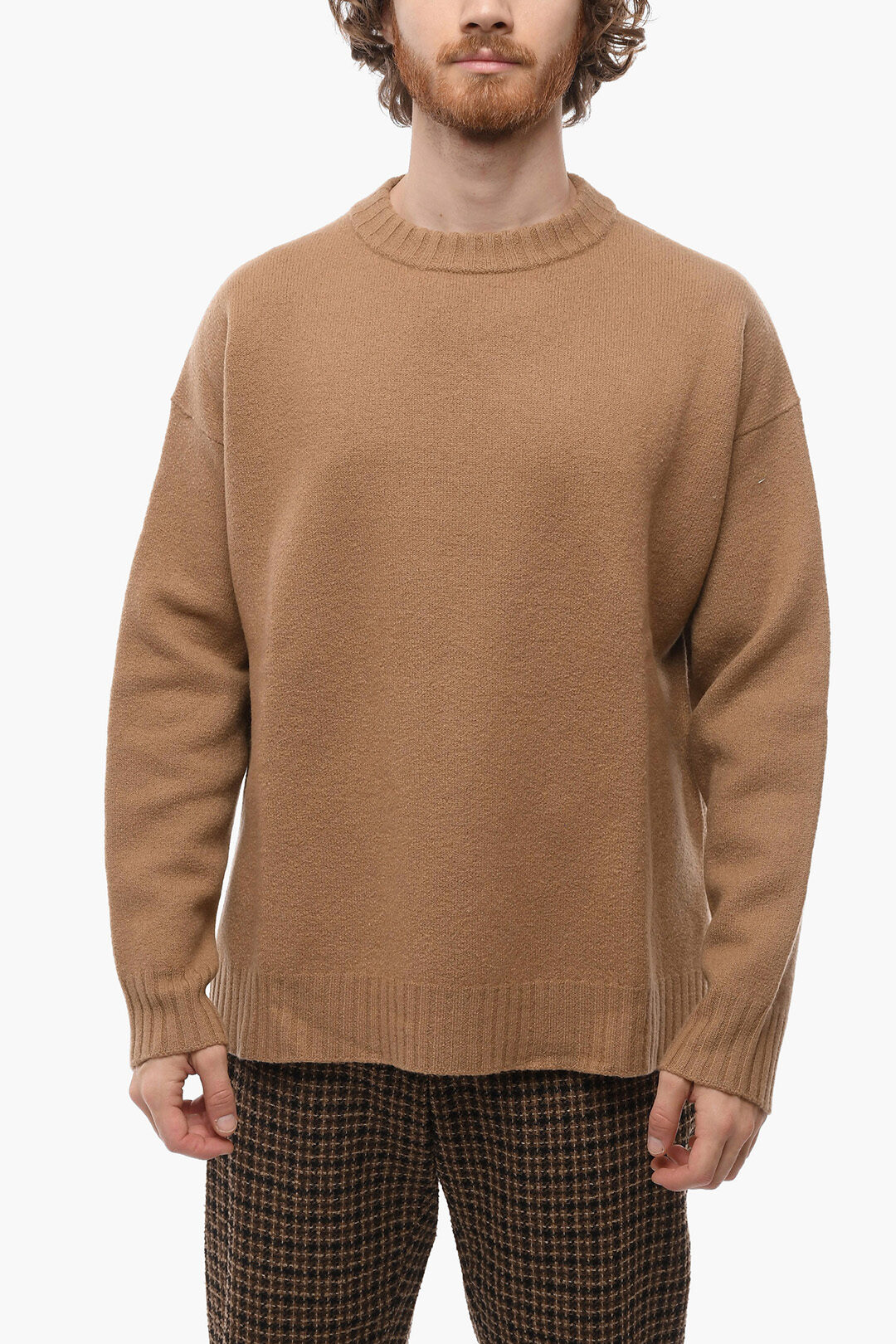 Jil Sander Asymmetrical Crew-neck Sweater with Side Slits men - Glamood ...