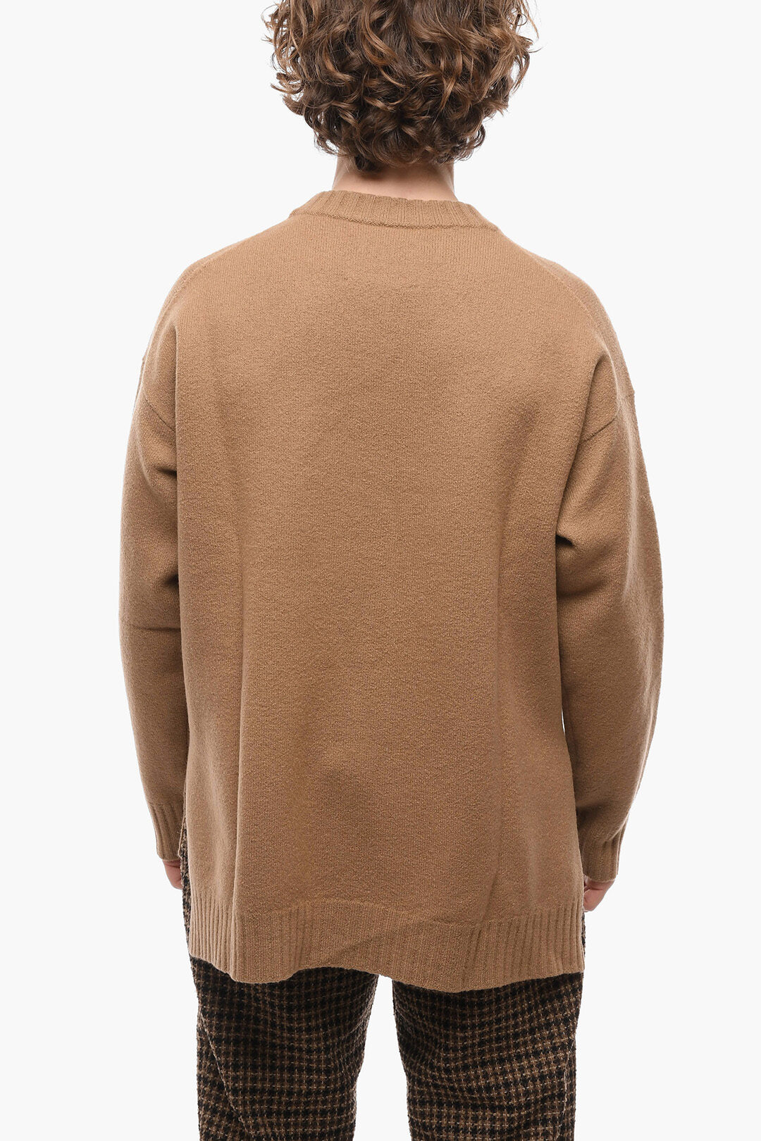 Jil Sander Asymmetrical Crew-neck Sweater with Side Slits men - Glamood ...