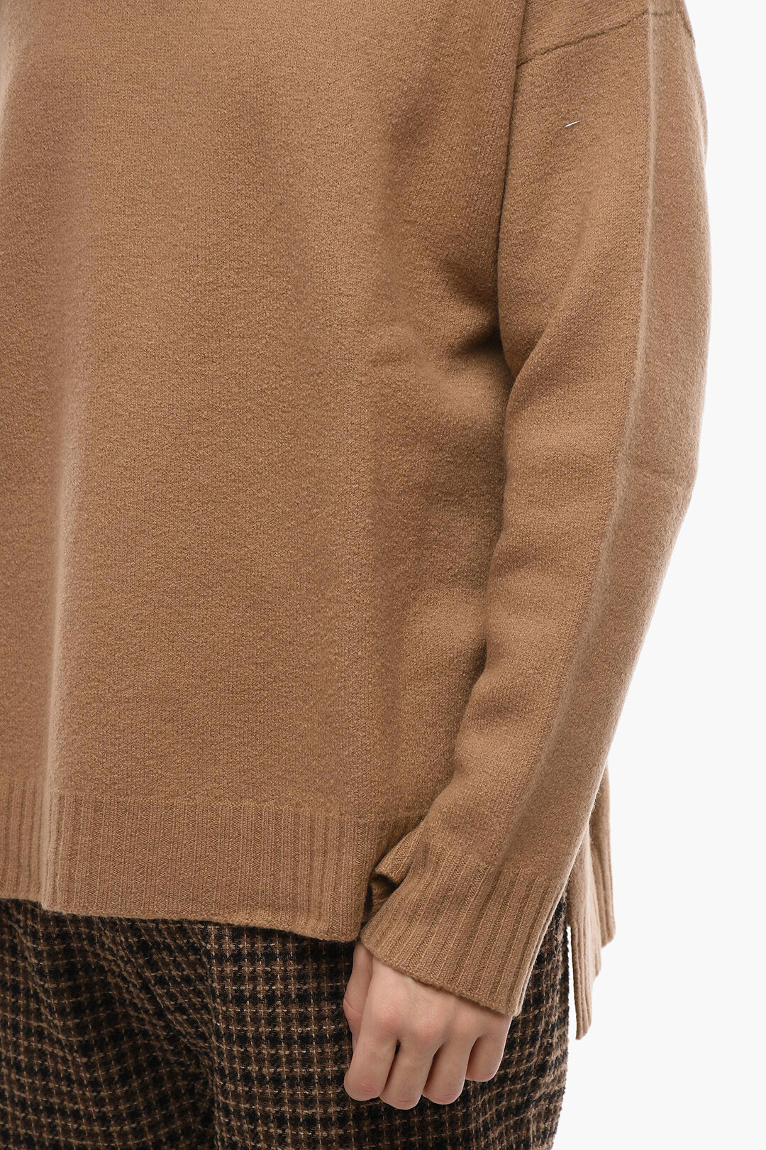Jil Sander Asymmetrical Crew-neck Sweater with Side Slits men - Glamood ...