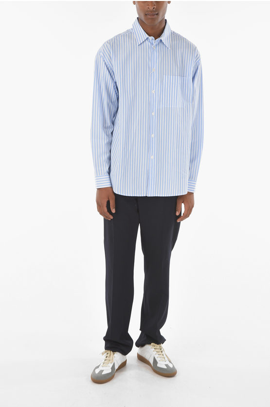 Samsoe Samsoe awning striped LUAN J classic collar shirt men - Glamood ...