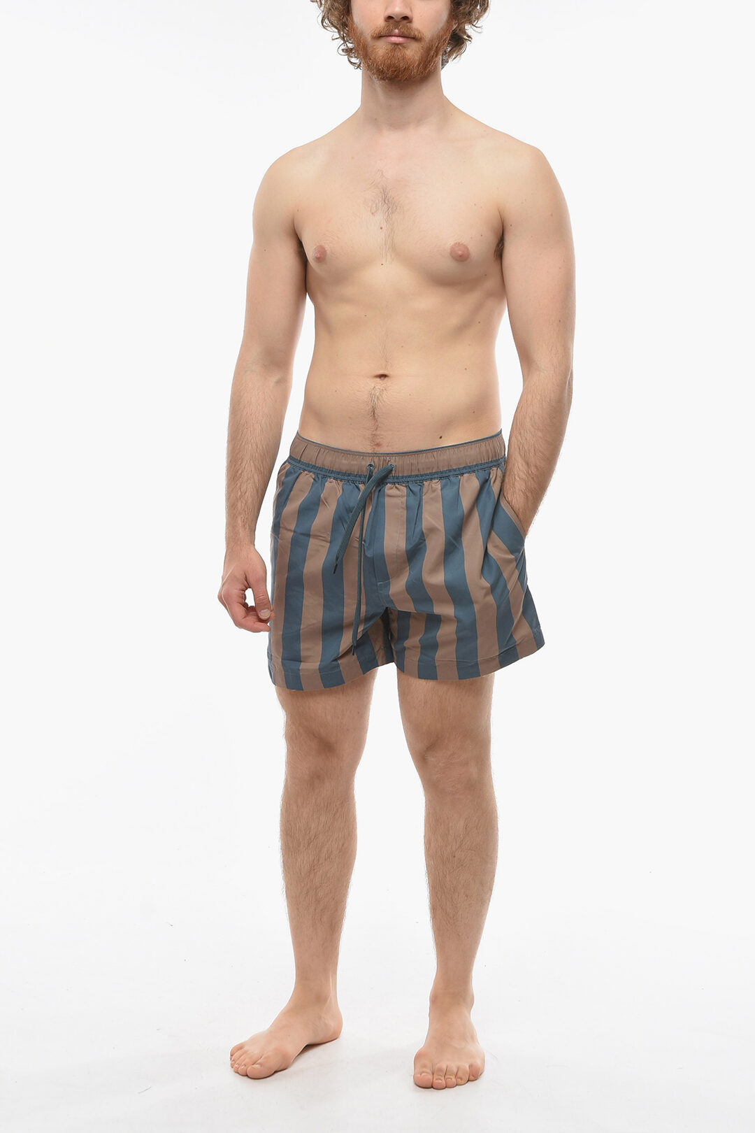 Samsoe Samsoe Awning Striped MASON Swim Shorts men - Glamood Outlet