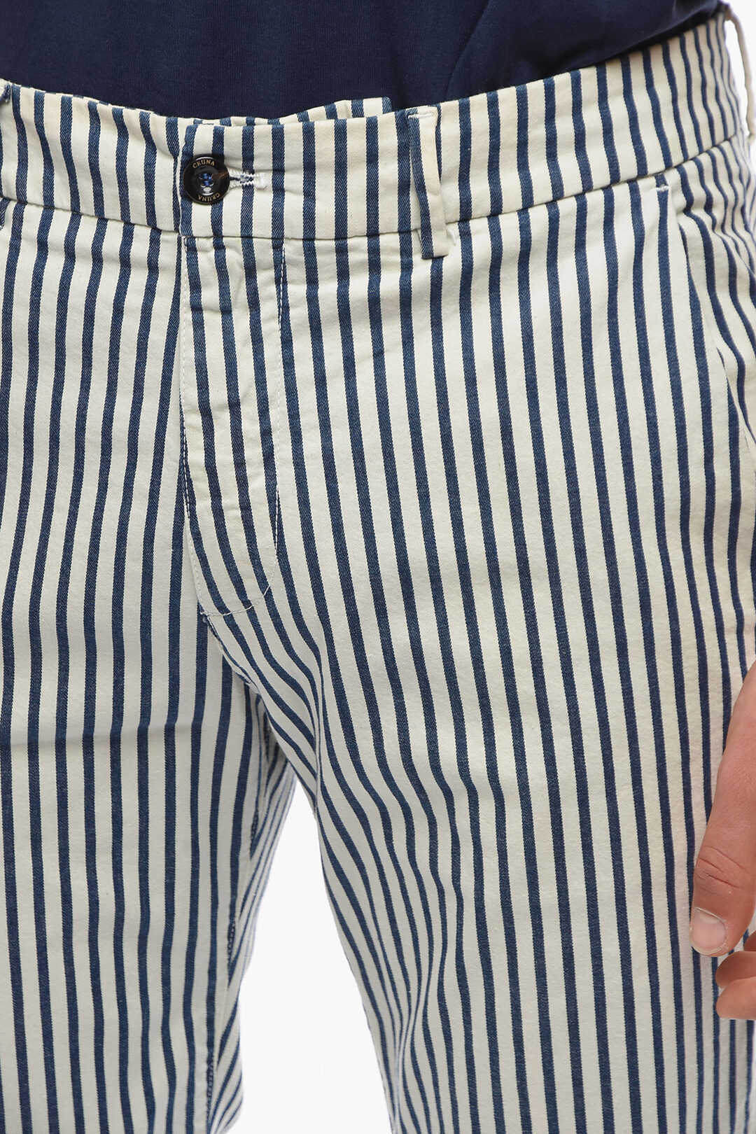 Cruna Awning Striped Tapered Fit MARAIS Chino Pants men - Glamood Outlet