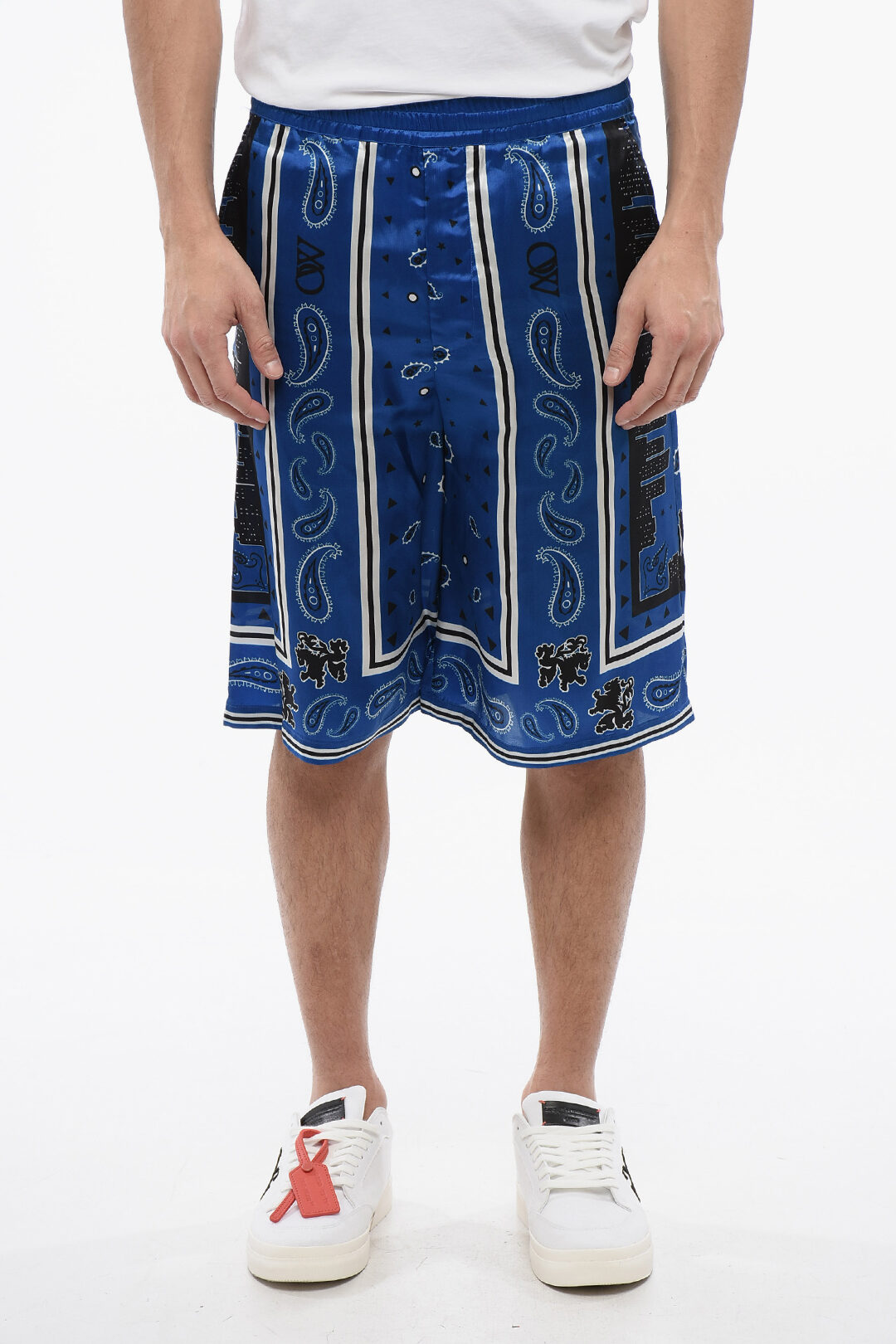 Off-White Bandana Print Shorts men - Glamood Outlet