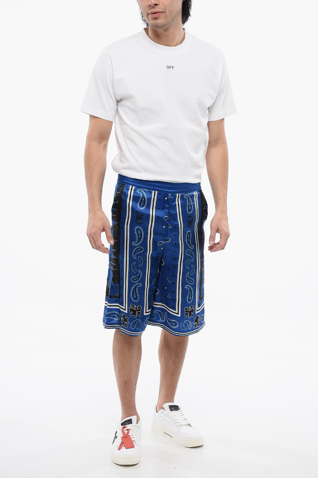 Off-White Bandana Print Shorts men - Glamood Outlet