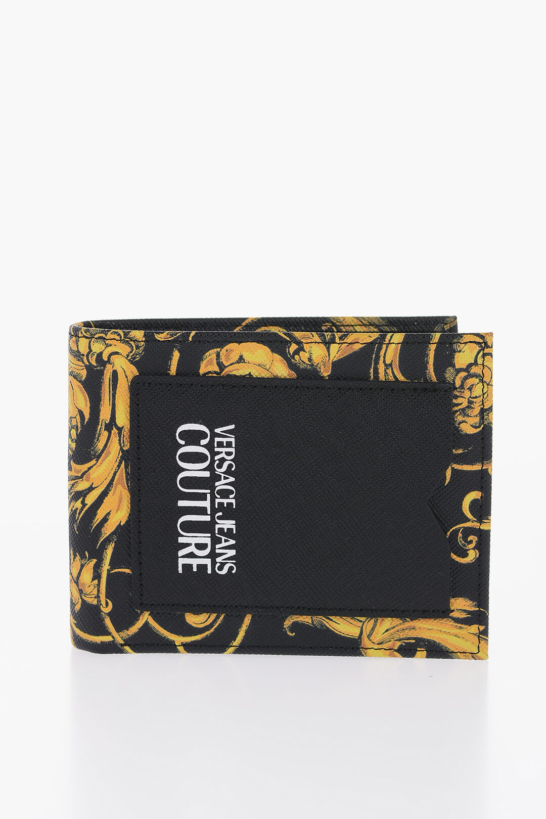 Versace Baroque-Motif Saffiano Leather RANGE Wallet men - Glamood Outlet
