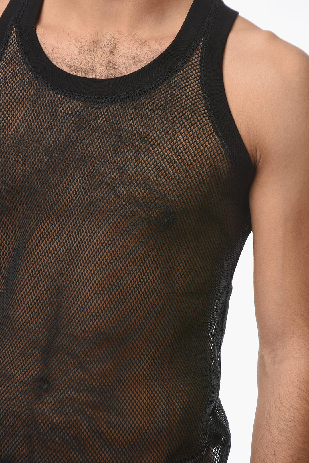 Dsquared2 BEACHWEAR Mesh Crewneck Top men - Glamood Outlet