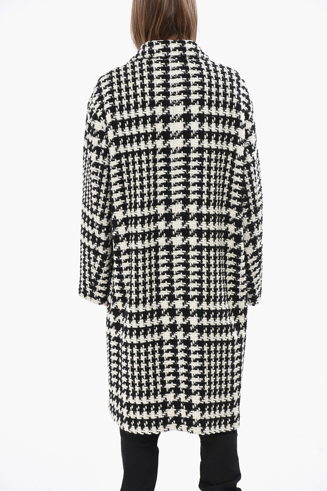 Dolce & Gabbana Bicolor Wool-Blend Double-Breasted Coat with Snap ...