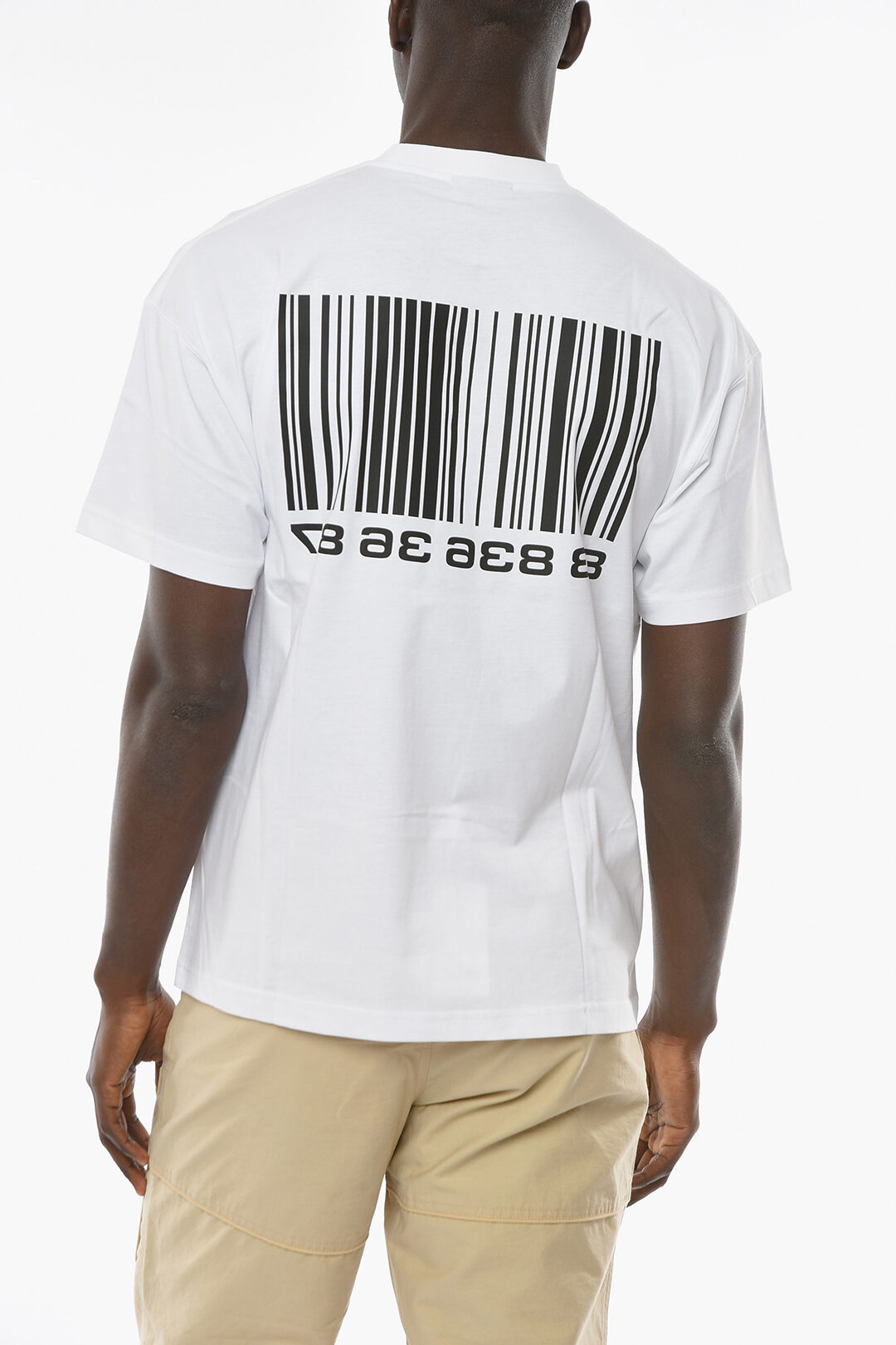 Vetements BIG BARCODE T-shirt with Contrasting Print men - Glamood Outlet