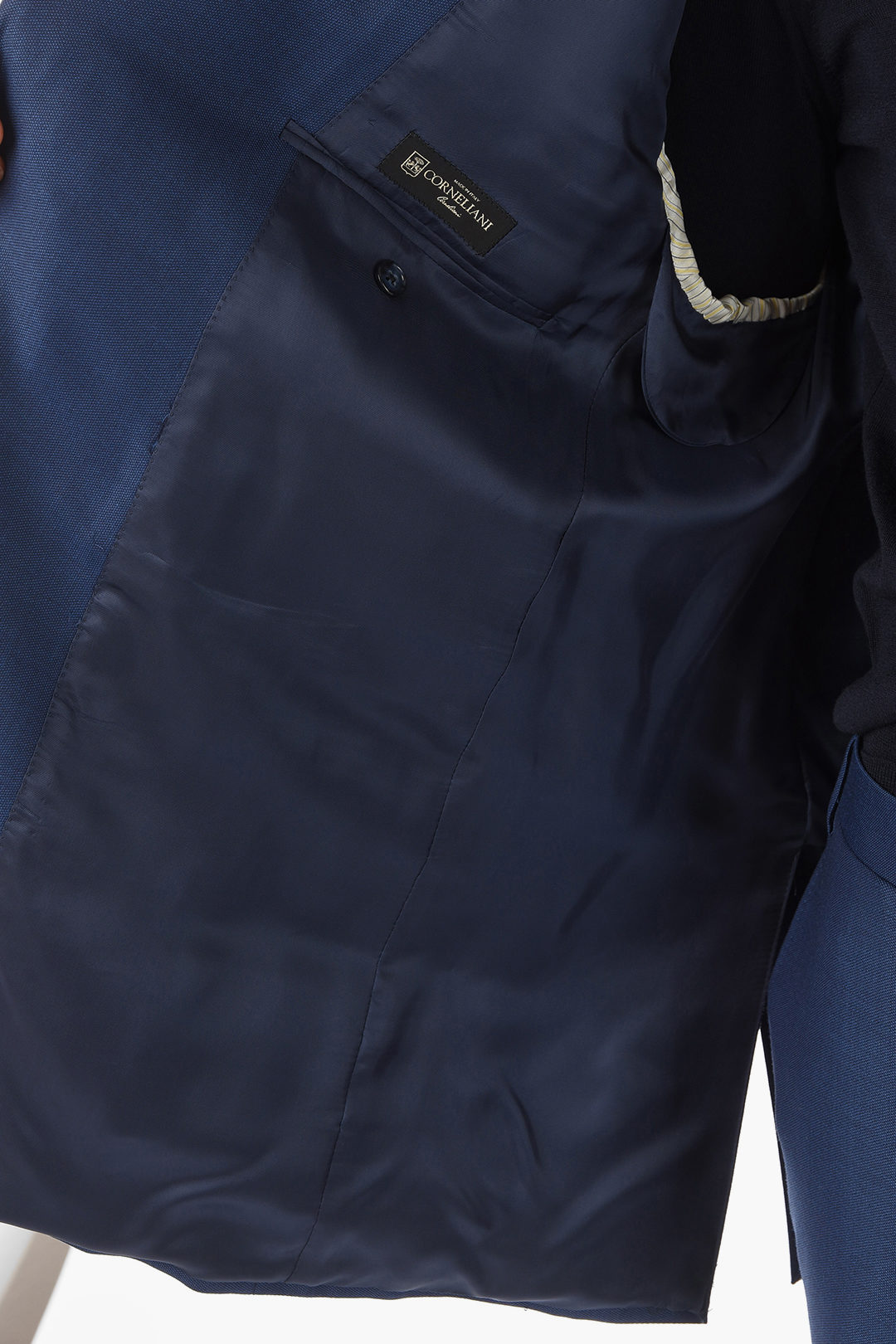 Corneliani Bird's Eye Pattern ACADEMY Suit with Notch Lapel men ...