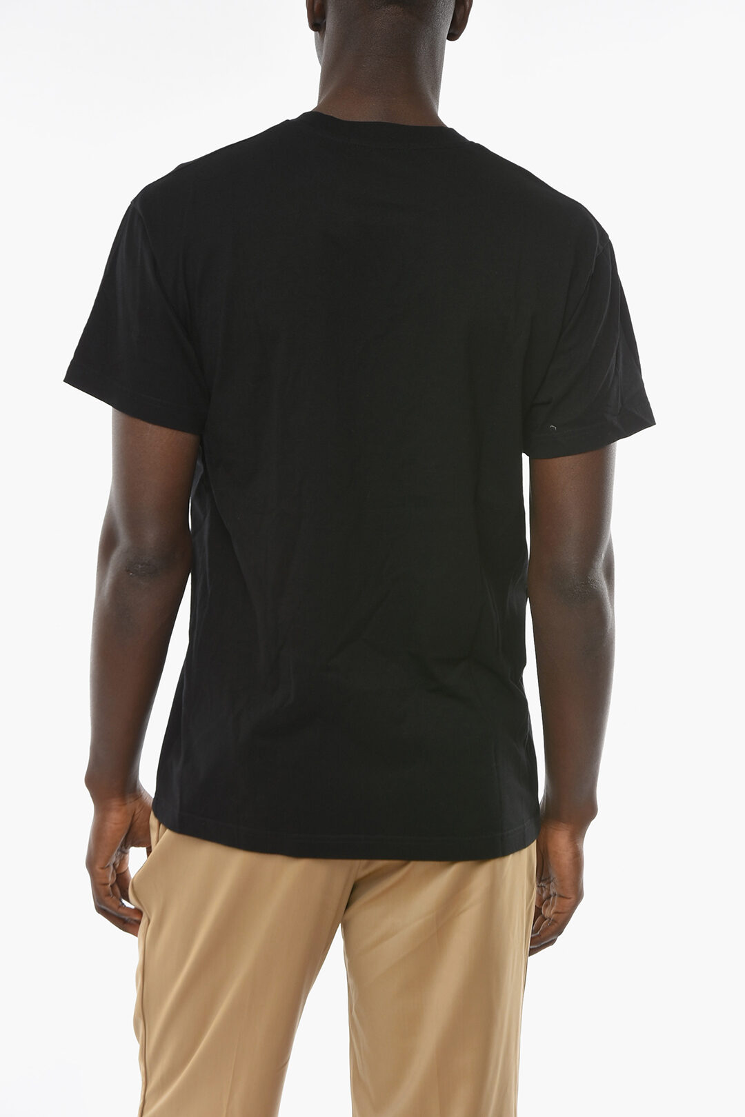 Ambush BLACK CLOUD Crew-neck T-shirt with Contrasting Logoed Embroidery ...