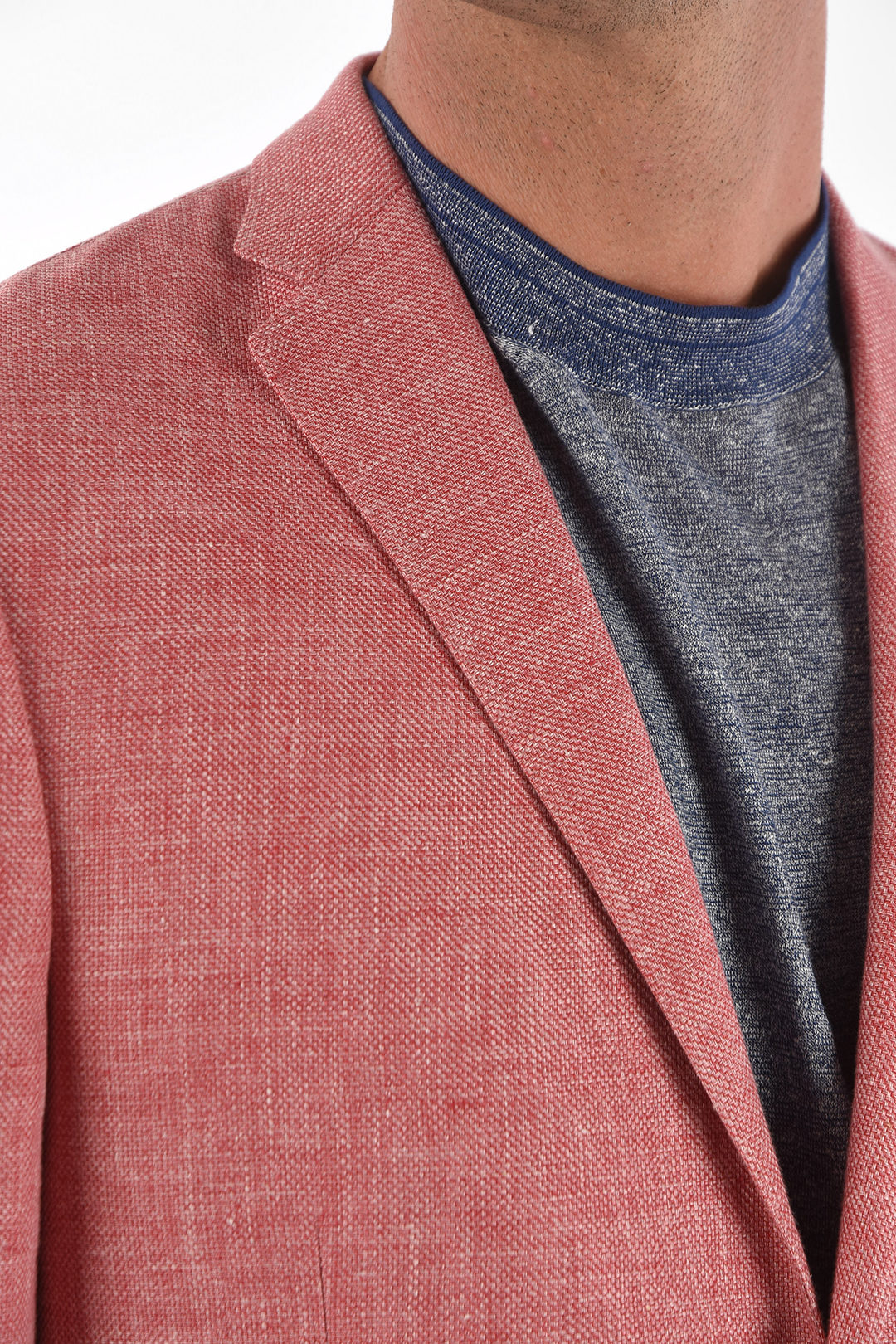 Corneliani Blazer EASY in misto Lino con Revers Classico e Tasche a ...