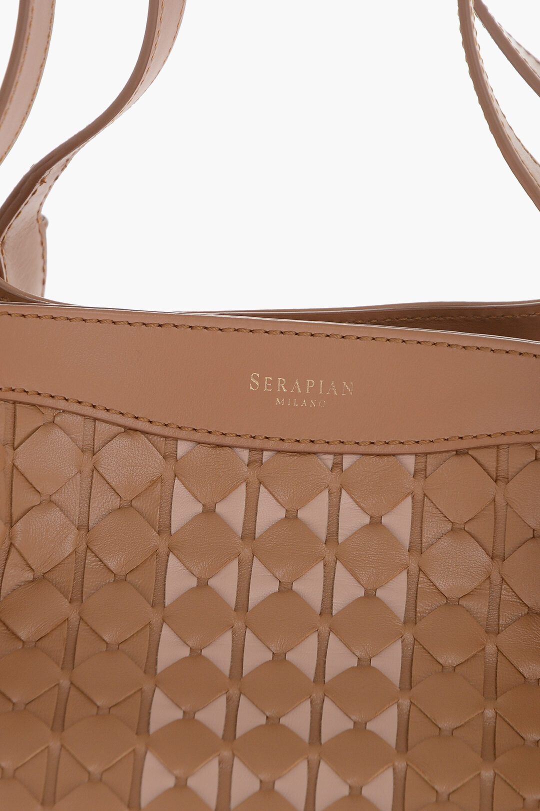 Serapian Borsa A Spalla In Pelle Intrecciata donna - Glamood Outlet