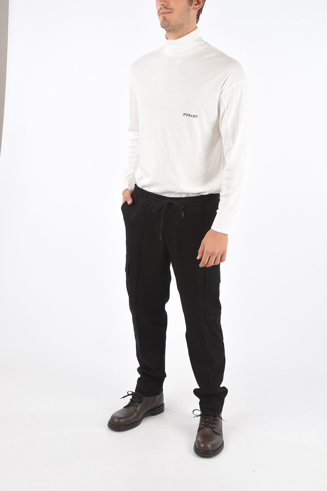 Hugo Boss BOSS drawstring waist slim fit cargo pants men - Glamood Outlet