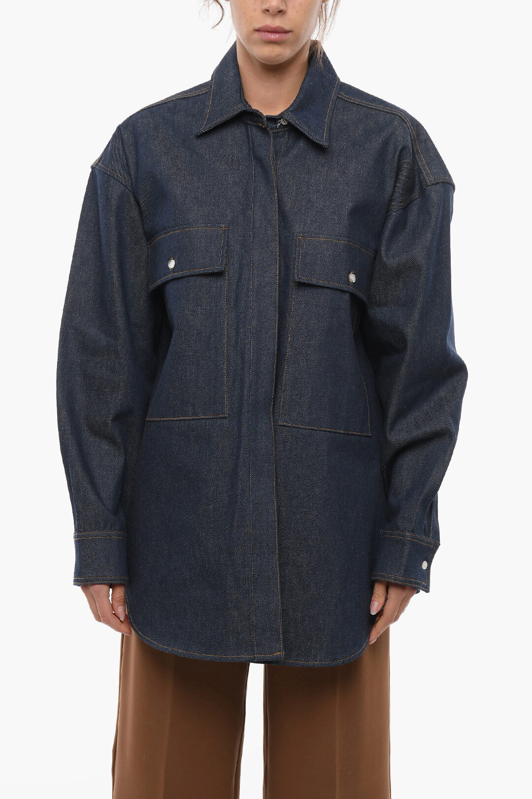 Amiri Box Fit Denim Jacket With front Pockets women - Glamood Outlet