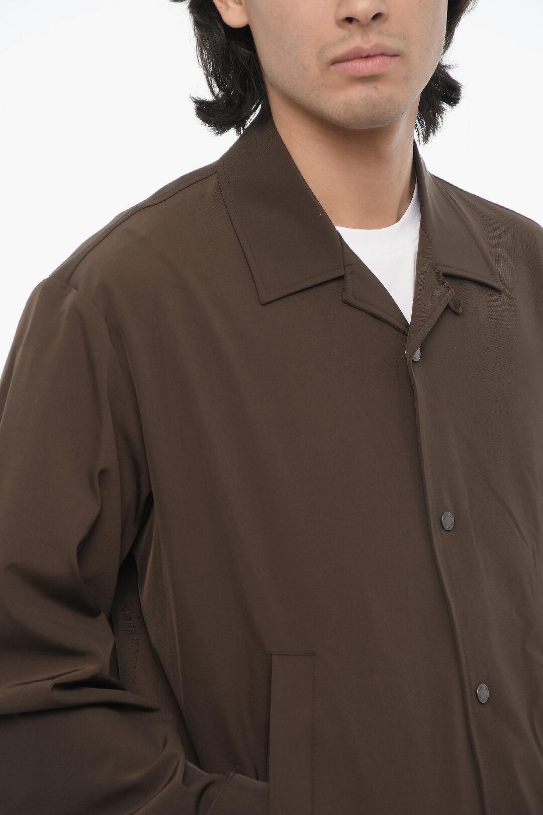 Neil Barrett Boxy Fit Overshirt with Snapp Buttons men - Glamood Outlet