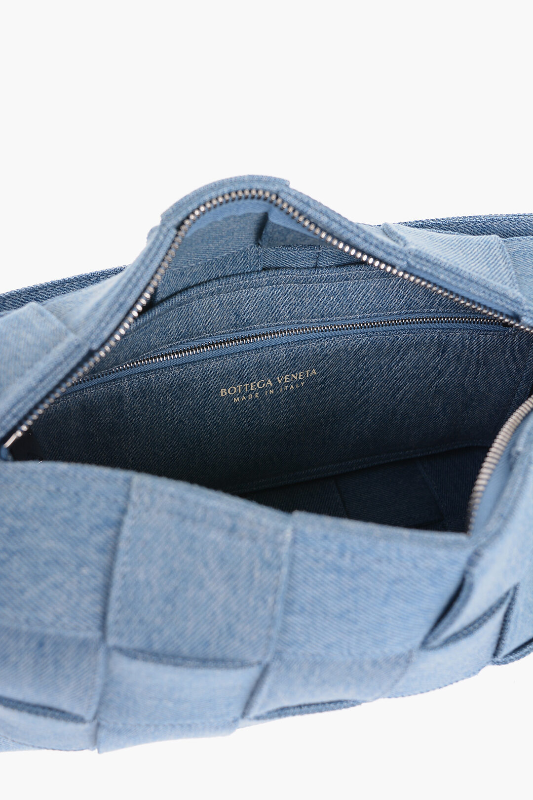 Bottega Veneta Braided Denim Shoulder Bag women - Glamood Outlet